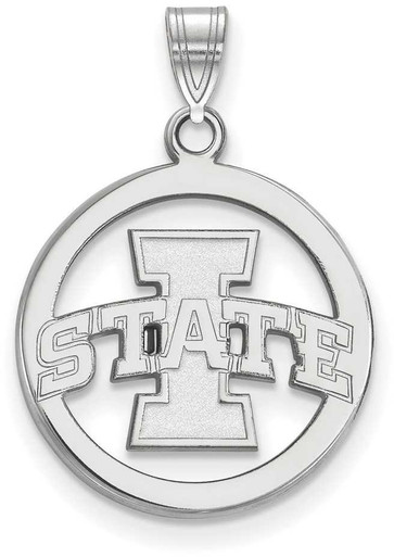 Sterling Silver Iowa State University Small Pendant in Circle by ...