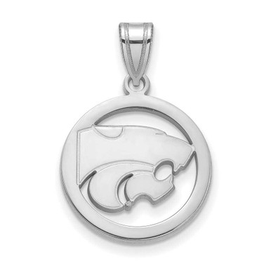 Sterling Silver Kansas State University Small Pendant in Circle by ...