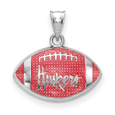 Sterling Silver LogoArt University of Nebraska Huskers Enameled ...