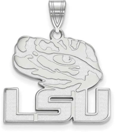 Sterling Silver Louisiana State University Large Pendant by LogoArt ...