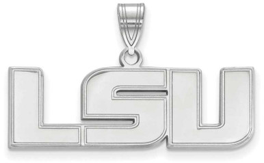 Sterling Silver Louisiana State University Medium Pendant by LogoArt ...