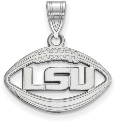 Sterling Silver Louisiana State University Pendant in Football by ...
