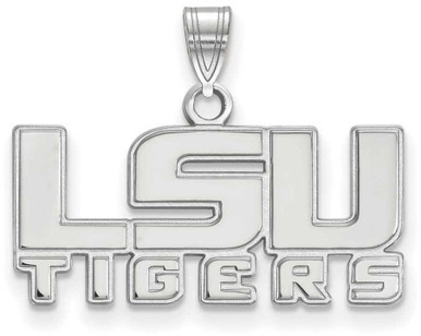 Sterling Silver Louisiana State University Small Pendant by LogoArt ...