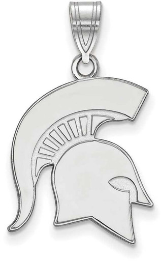 Sterling Silver Michigan State University Large Pendant by LogoArt ...