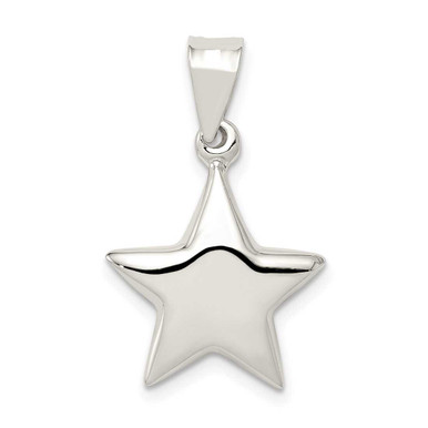 Sterling Silver Star Pendant QC1564 at BillyTheTree Jewelry