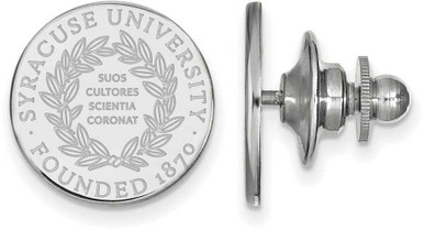 Sterling Silver Syracuse University Crest Lapel Pin by LogoArt by ...