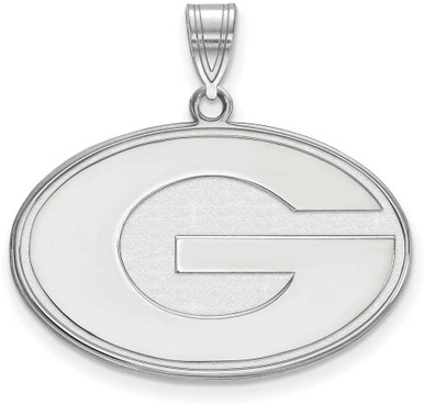 Sterling Silver University of Georgia Large Pendant by LogoArt ...