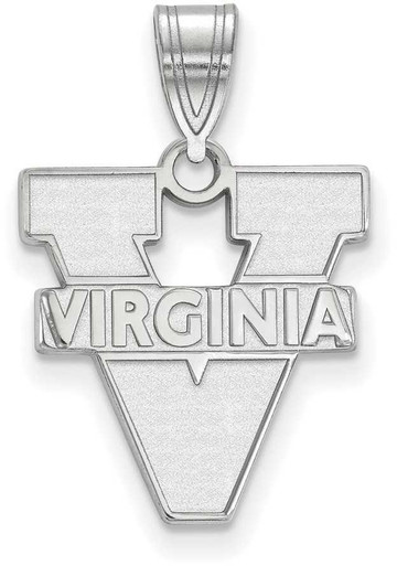 Sterling Silver University of Virginia Medium Pendant by LogoArt ...