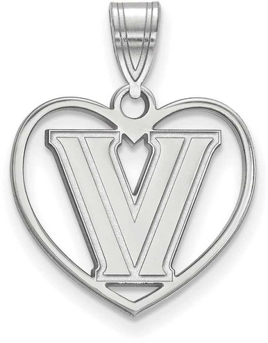 Sterling Silver Villanova University Pendant in Heart by LogoArt by ...