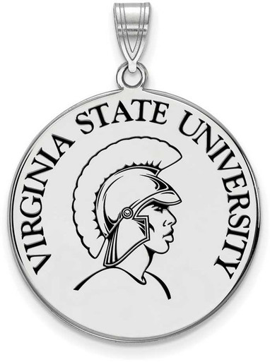 Sterling Silver Virginia State University XL Enamel Disc Pendant by ...