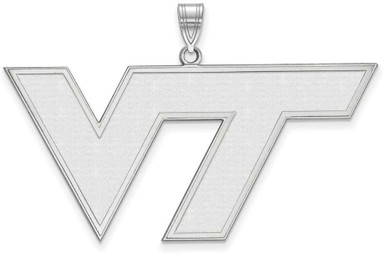 Sterling Silver Virginia Tech XL Pendant by LogoArt by LogoArt at ...