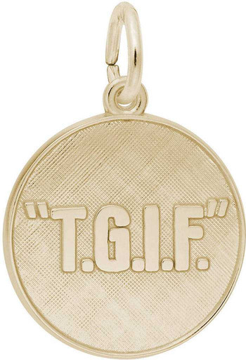 T.G.I.F. Charm (Choose Metal) by Rembrandt by Rembrandt Charms at ...
