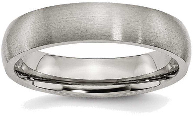 Titanium 5mm Brushed Band Ring at BillyTheTree Jewelry