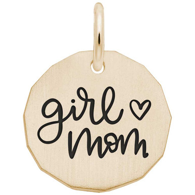 Girl Mom Charm (Choose Metal) by Rembrandt by Rembrandt Charms at ...