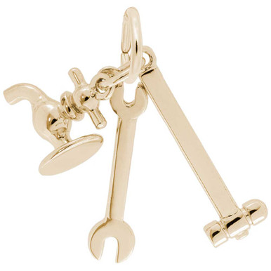 Plumbers Tools Charm (Choose Metal) by Rembrandt by Rembrandt Charms at ...