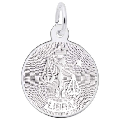 Libra Constellation Disc Charm (Choose Metal) by Rembrandt by Rembrandt ...