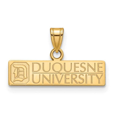 Gold-plated Sterling Silver LogoArt Duquesne University Medium Pendant ...