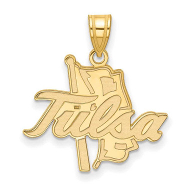 10k Yellow Gold LogoArt University of Tulsa Large Pendant by LogoArt at ...