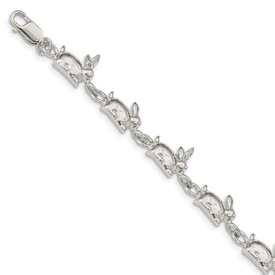 Sterling Silver Rabbits Bracelet at BillyTheTree Jewelry