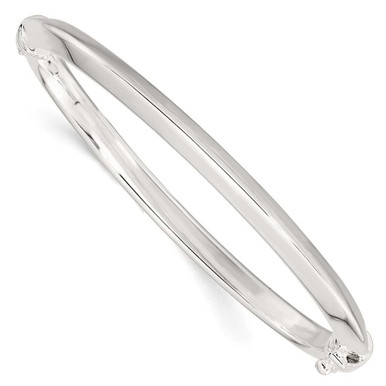Sterling Silver Polished Hinged Bangle Bracelet QB1416 at BillyTheTree ...