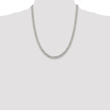 Sterling Silver 5.5mm Rambo Chain QRM100-22 at BillyTheTree Jewelry