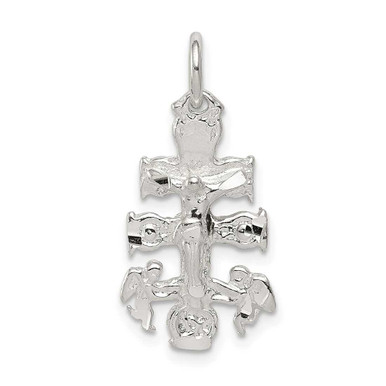 Sterling Silver Cara Vaca Crucifix Pendant QC2910 at BillyTheTree Jewelry