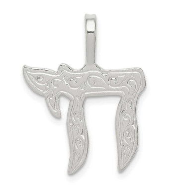 Sterling Silver Chai Pendant at BillyTheTree Jewelry