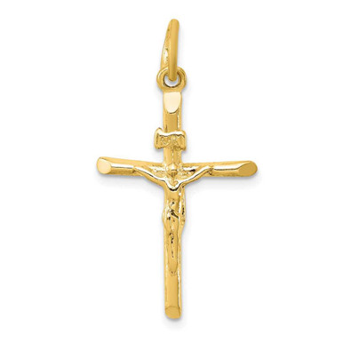 Sterling Silver Gold-tone INRI Crucifix Pendant at BillyTheTree Jewelry
