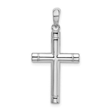 Sterling Silver Polished Tubular Latin Cross Pendant at BillyTheTree ...