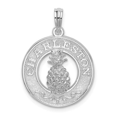 Sterling Silver Polish Charleston w/Pineapple Circle Pendant at ...