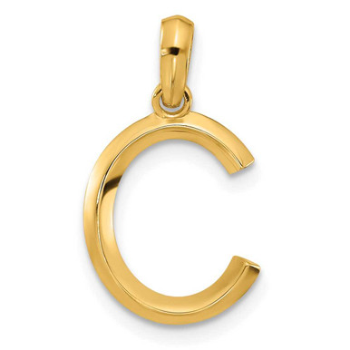 14k Yellow Gold Fancy Letter C Pendant D5668C at BillyTheTree Jewelry