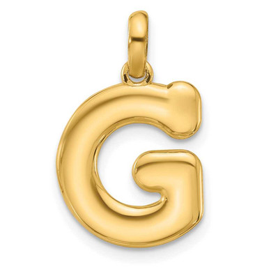 14k Yellow Gold Fancy Letter G Pendant D5670G at BillyTheTree Jewelry