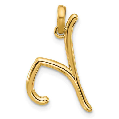 14k Yellow Gold Fancy Letter Y Pendant D5669Y at BillyTheTree Jewelry