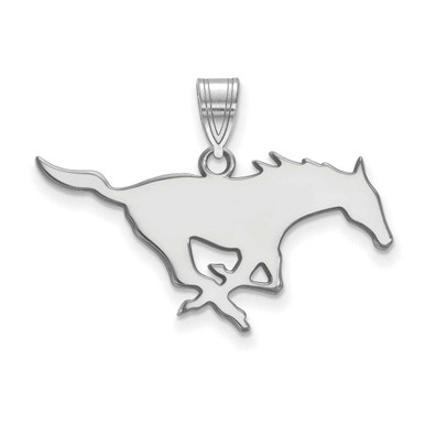 14K White Gold Southern Methodist University Large Pendant by LogoArt ...