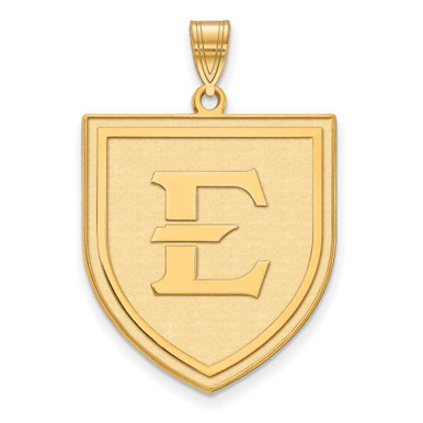 14K Yellow Gold East Tennessee State XL Pendant by LogoArt by LogoArt ...