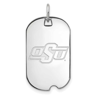 Sterling Silver Oklahoma State University Small Dog Tag by LogoArt by ...