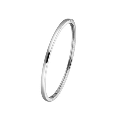 ELLE Jewelry - "Simpatico Collection" 6.75" Rhodium-plated Sterling ...