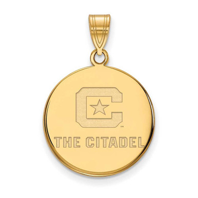 14k Yellow Gold LogoArt The Citadel C With Star Large Pendant by ...