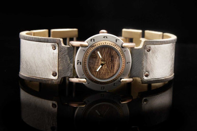 Small Aleph Luna Sterling Silver - Wide WatchCraft Handmade Watch by ...