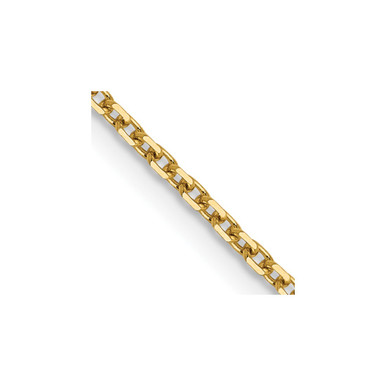 14K Yellow Gold 1.25mm Diamond-cut Rolo Chain 7212-16 at BillyTheTree ...