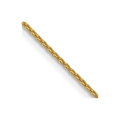 10k Yellow Gold .95mm Parisian Wheat Chain 10PEN264-18 at BillyTheTree Jewelry