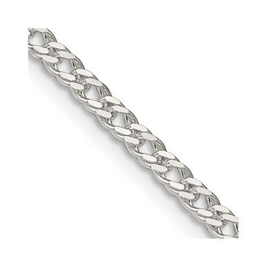 20" Sterling Silver 3.3mm Rambo Chain Necklace at BillyTheTree Jewelry