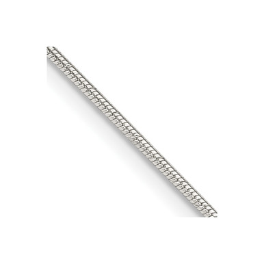 30" Sterling Silver 1.2mm Patterned Diamond-cut Snake Chain Necklace at ...