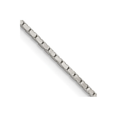 20" Sterling Silver 1.25mm Mirror Box Chain Necklace at BillyTheTree ...