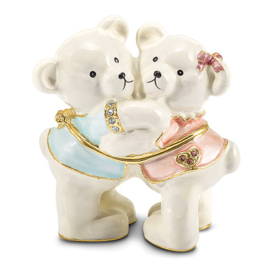 Luxury Giftware by Jere Pewter Bejeweled Crystals Gold-tone Enameled ...