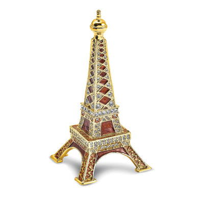 Luxury Giftware by Jere Pewter Bejeweled Crystals Gold-tone Enameled ...