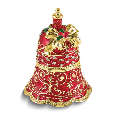 Luxury Giftware by Jere Bejeweled Crystal Enameled BELLE Festive Red ...