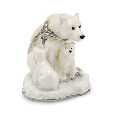 Luxury Giftware by Jere Pewter Bejeweled Crystals Silver-tone Enameled ...