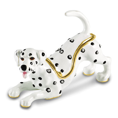 Luxury Giftware by Jere Bejeweled SPOT Dalmatian Trinket Box with ...