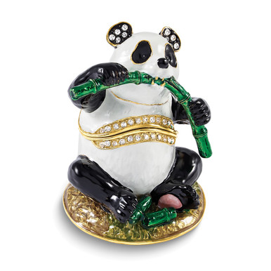 Luxury Giftware by Jere Bejeweled BAMBOOZLED Panda Eating Bamboo ...